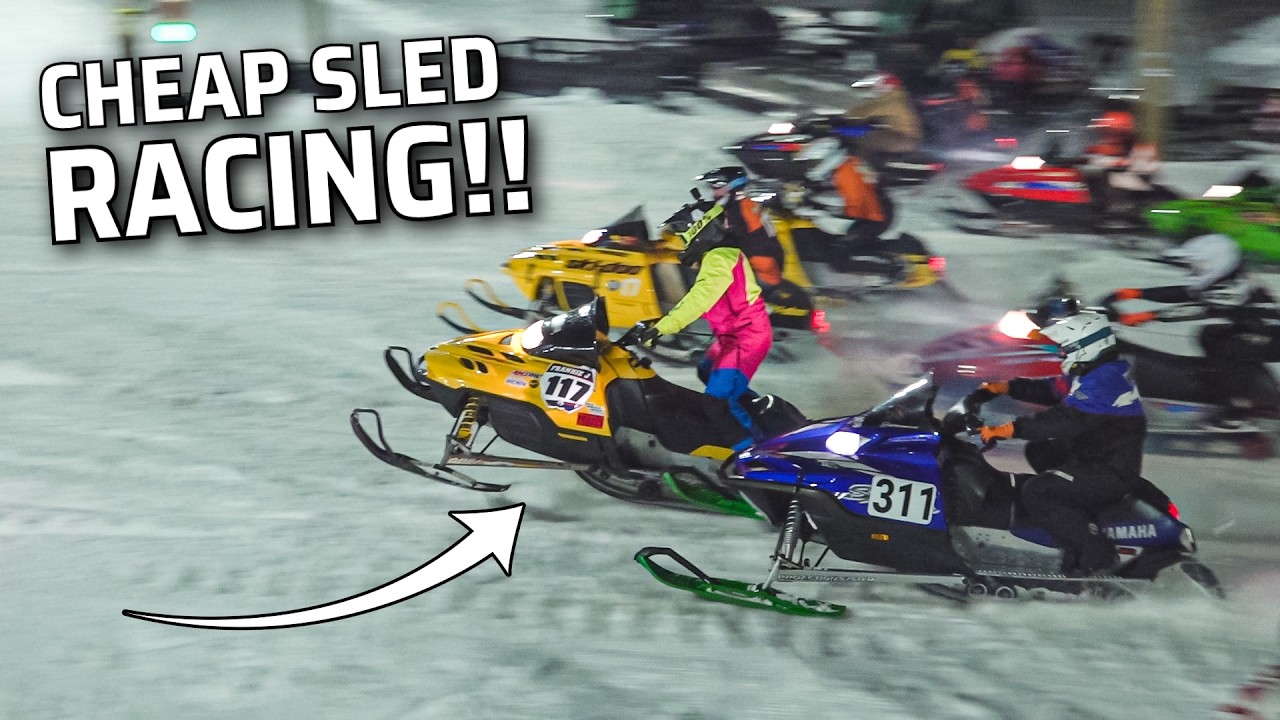 CHEAP SLEDS go racing! Is Frank as fast as the pros?! - YouTube