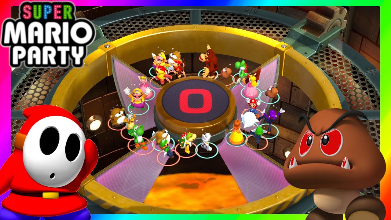 Super Mario Party Minigames Shy Guy vs Goomba vs Yoshi vs Hammer bro ...