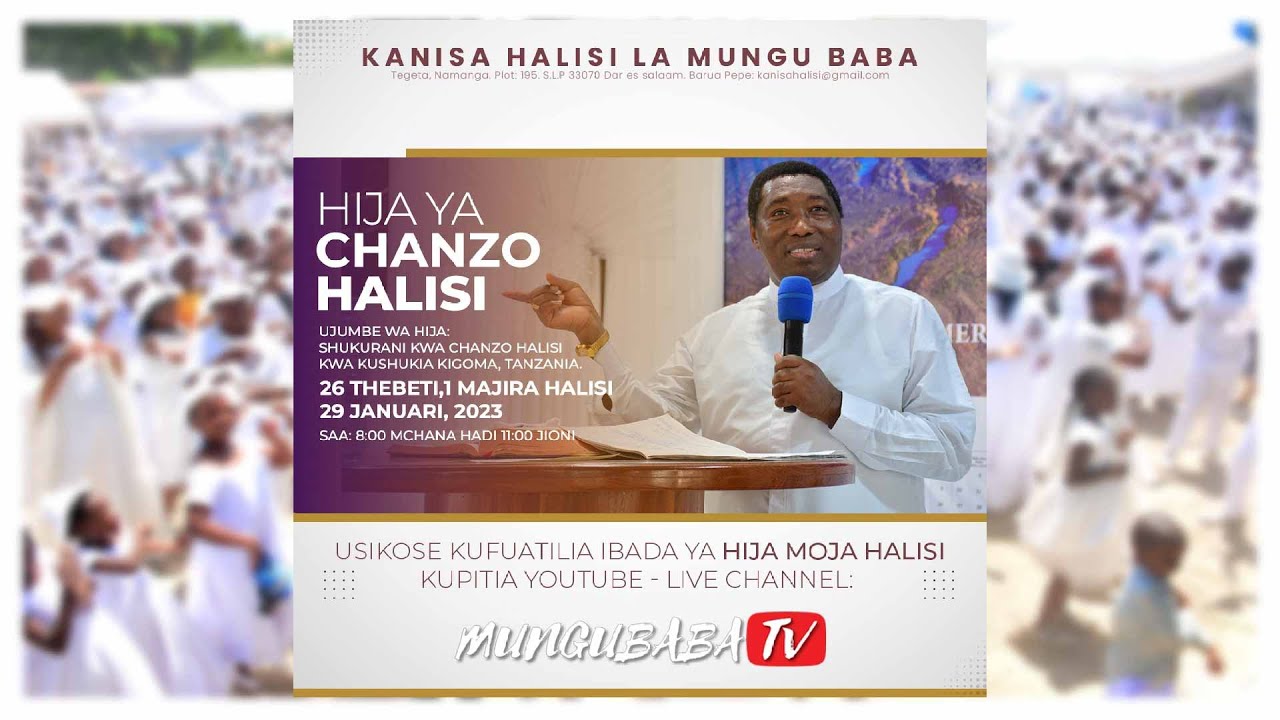 HIJA YA 2023; SHUKURANI KWA CHANZO HALISI KWA KUSHUKIA KIGOMA ...