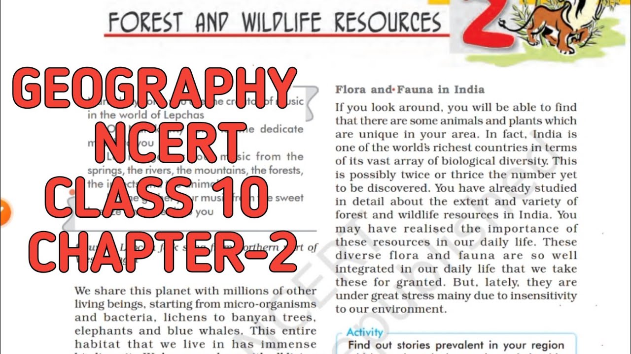 FOREST AND WILDLIFE RESOURCES||COMPLETE CHAPTER ||NCERT AUDIOBOOK ...