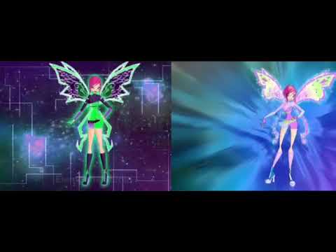 Winx Club Dark Tecna Believix and Tecna  Believix Full Transformation Fanmade l Winx Club