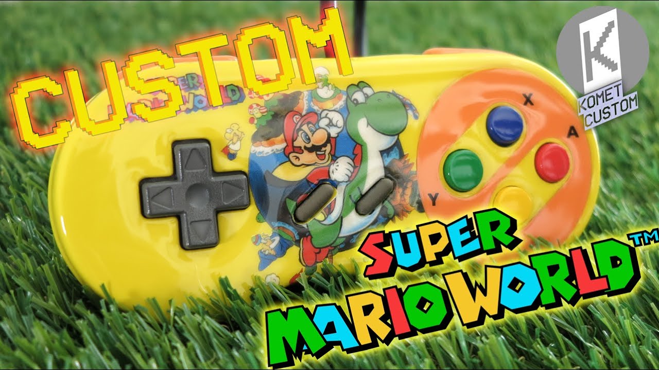 Super Nintendo Custom Controller - SUPER MARIO WORLD by Komet Custom ...