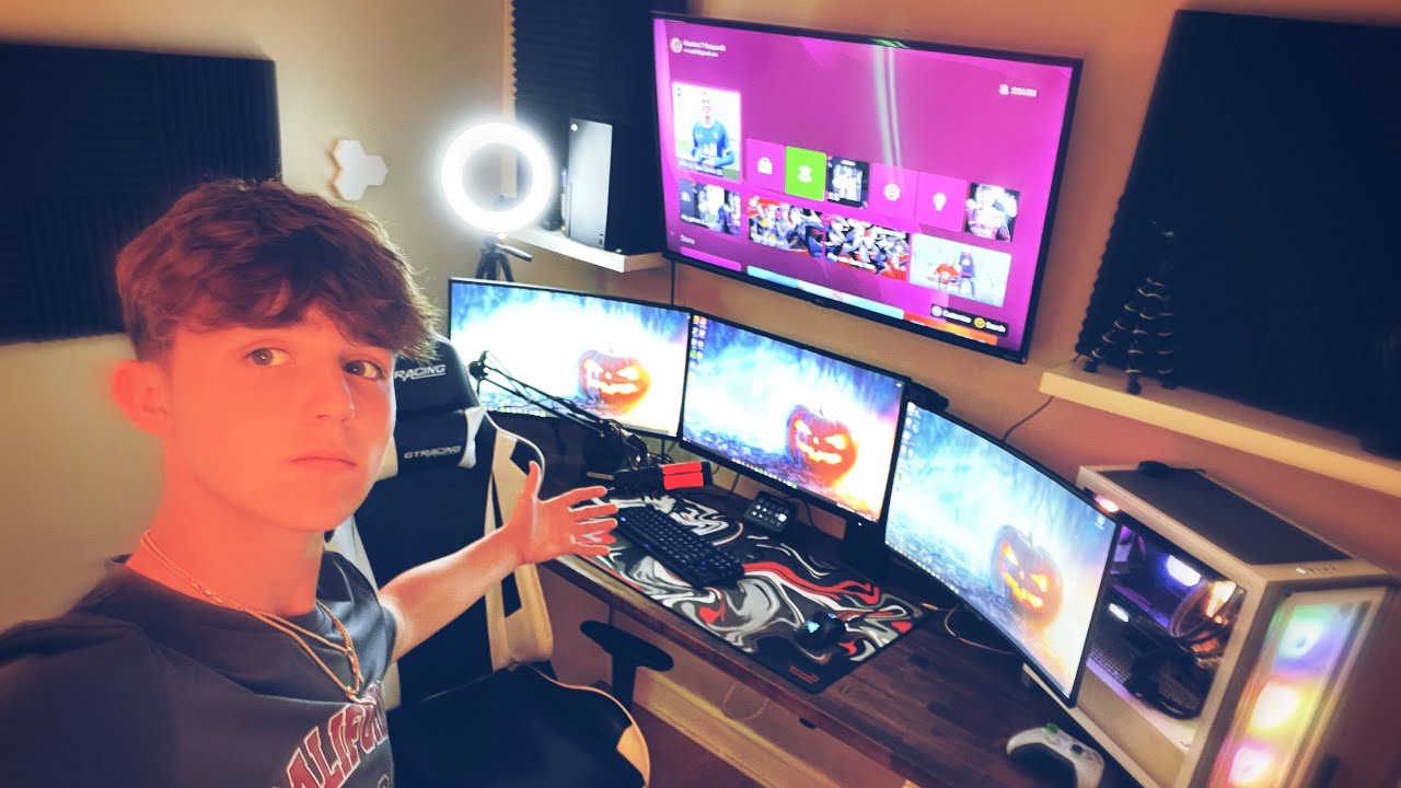 The Best Halloween Theme Gaming Setup - YouTube