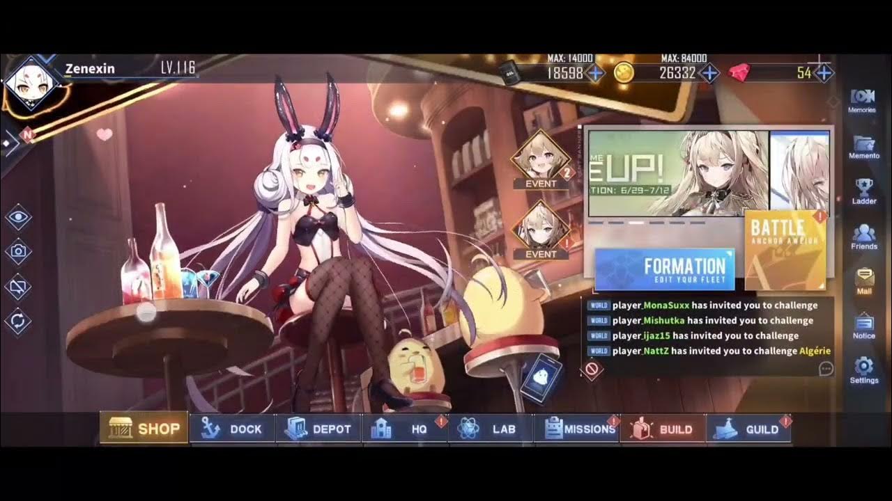 Shimakaze - World's Speediest Bunny Waitress L2D | Special Interaction - YouTube