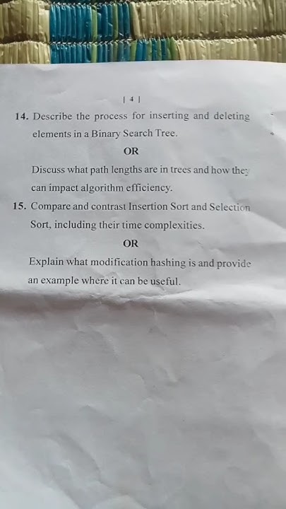 PG MSC COMPUTER SCIENCE 1SEM PREVIOUS QUESTION PAPER 2023 DATA ...