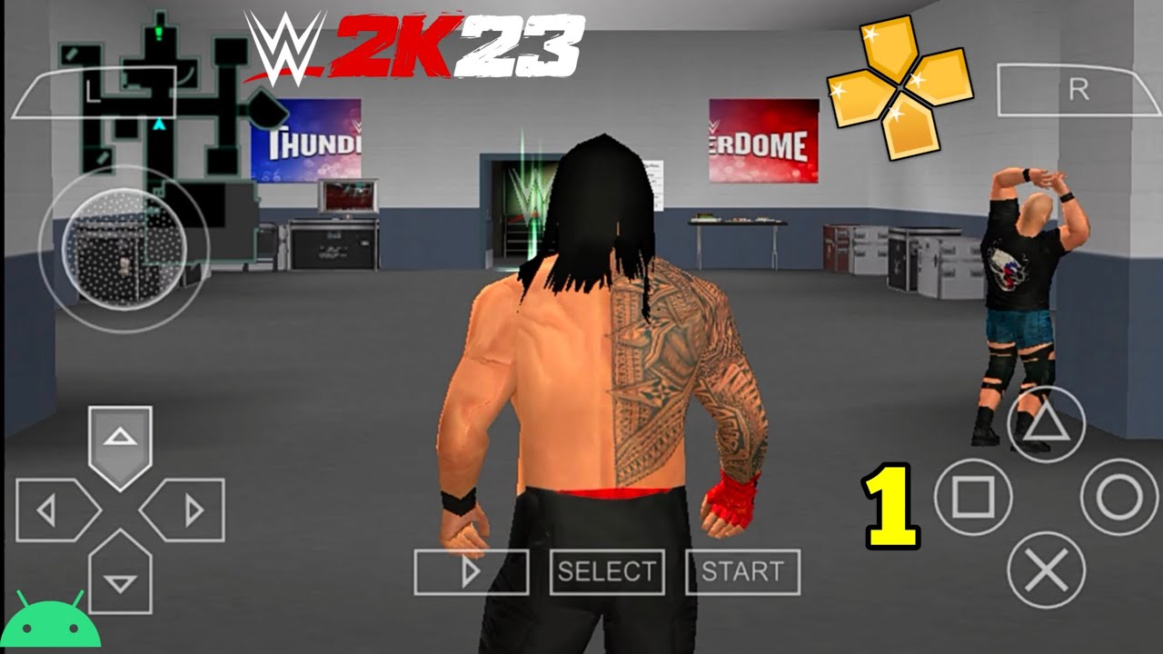 WWE 2K23 PSP Game Road To Wrestlemania - Roman Reigns Part 1 | Gameplay ...