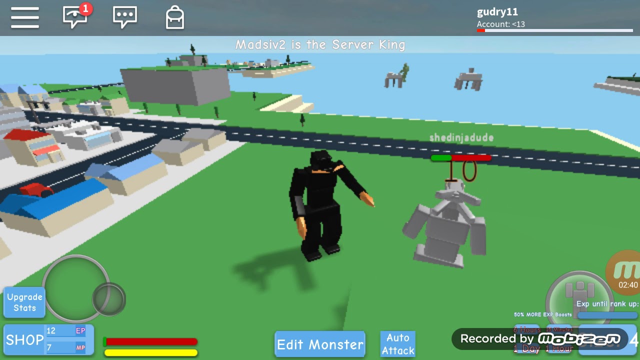 Roblox godzilla simulator - YouTube