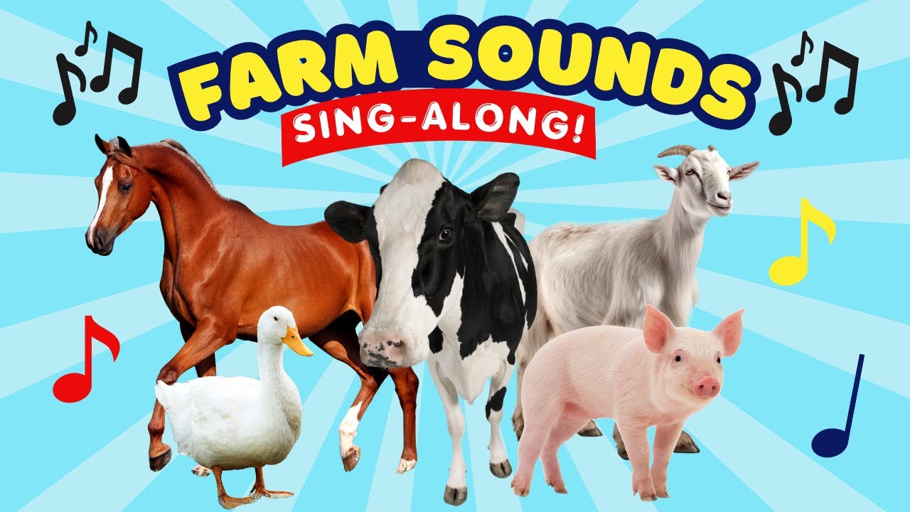 Farm Animal Sounds Sing-Along | For Babies and Toddlers - YouTube