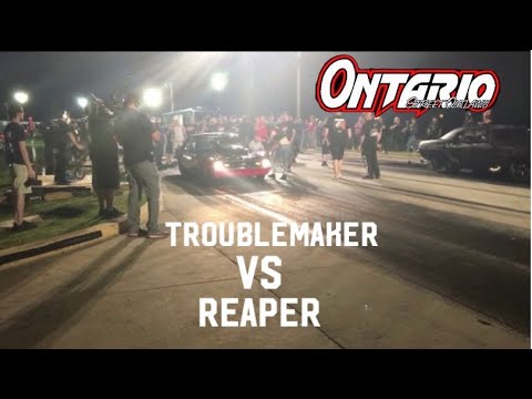 Street Outlaws James Goad w/Reaper takes on Stan Mazur and TroubleMaker ...