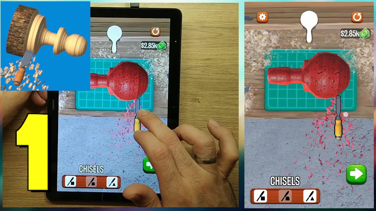 Woodturning Game Part 1 (Android, Tablet Gameplay) - YouTube