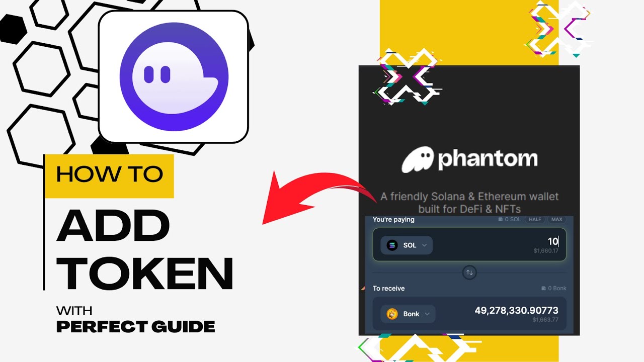 How To Add Token On Phantom Wallet Using Contract Address | Easy Guide ...