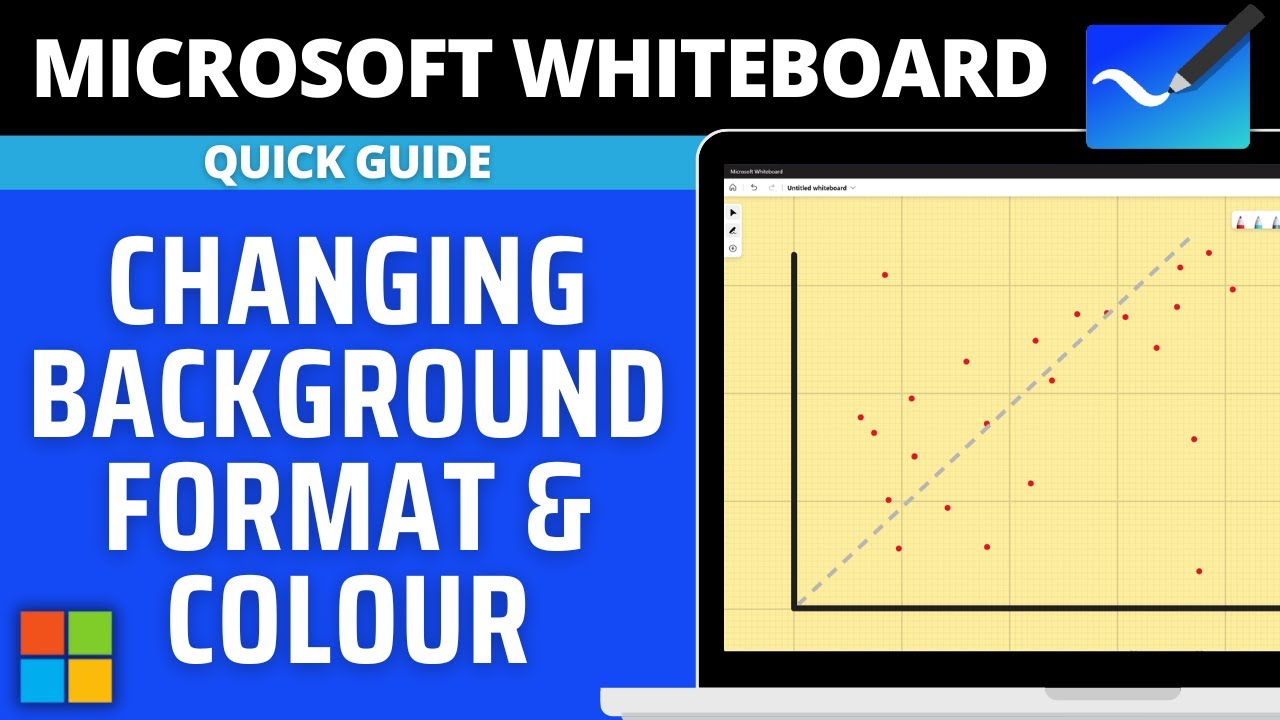 Changing The Background Colour & Format Of A MS Whiteboard - YouTube