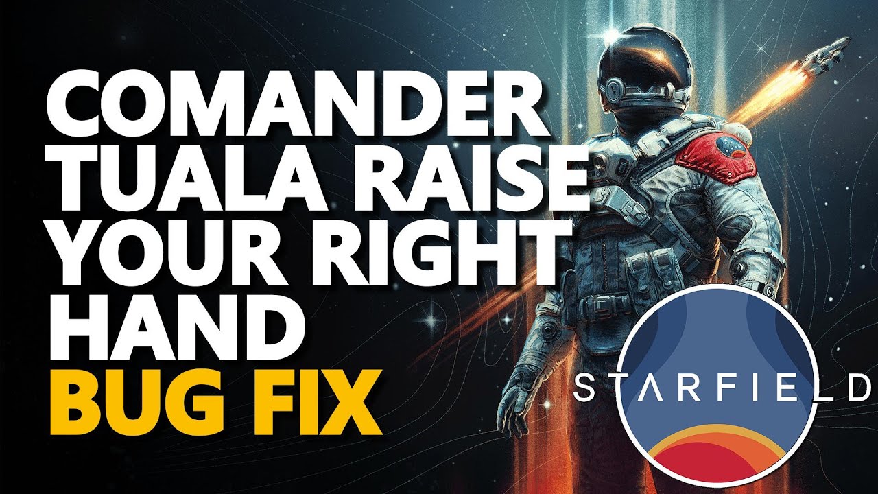 Comander Tuala Raise your right hand Starfield Bug Fix - YouTube