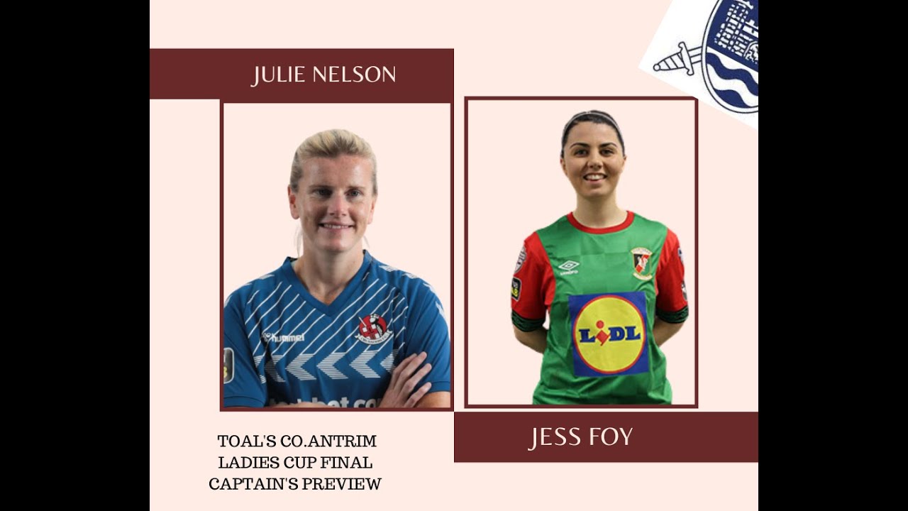 Glentoran's Women's Captain Jess Foy pre Co.Antrim Cup Final - YouTube