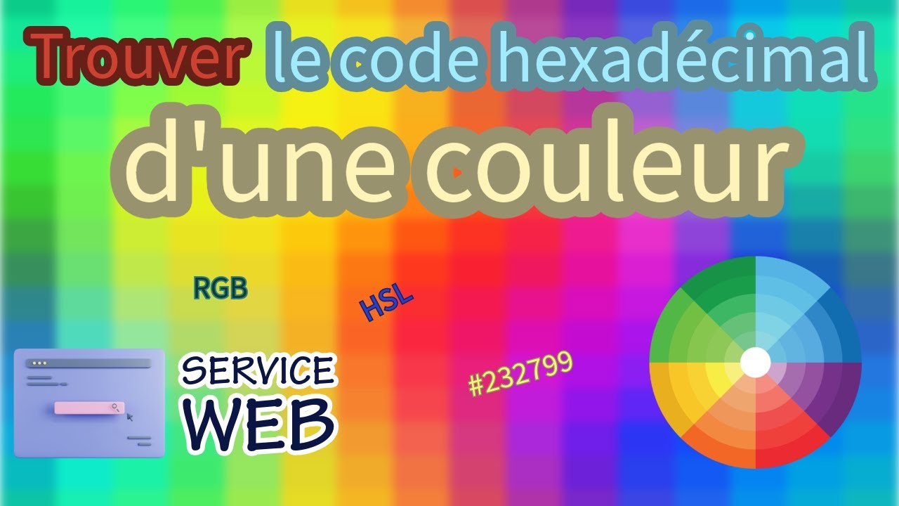 Trouver le code hexadécimal d'une couleur - YouTube