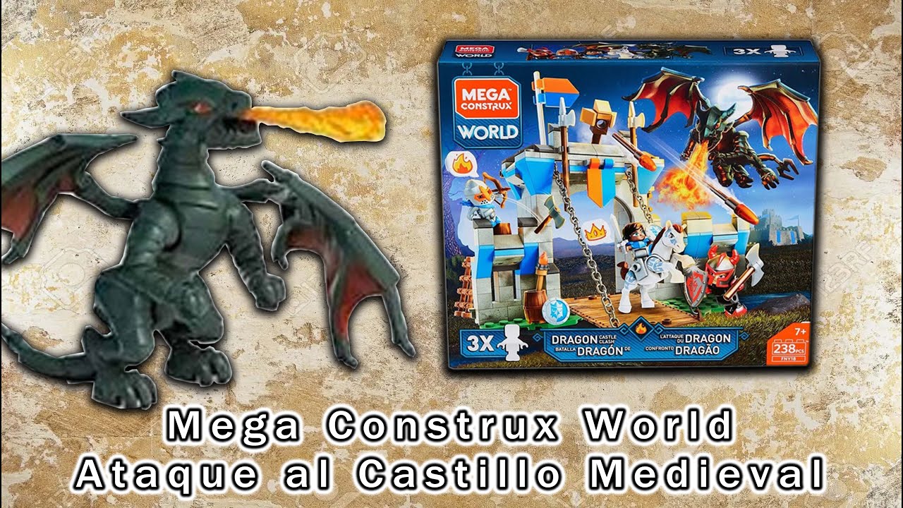 Mega Construx World. Ataque al Castillo Medieval, FNY18 - YouTube