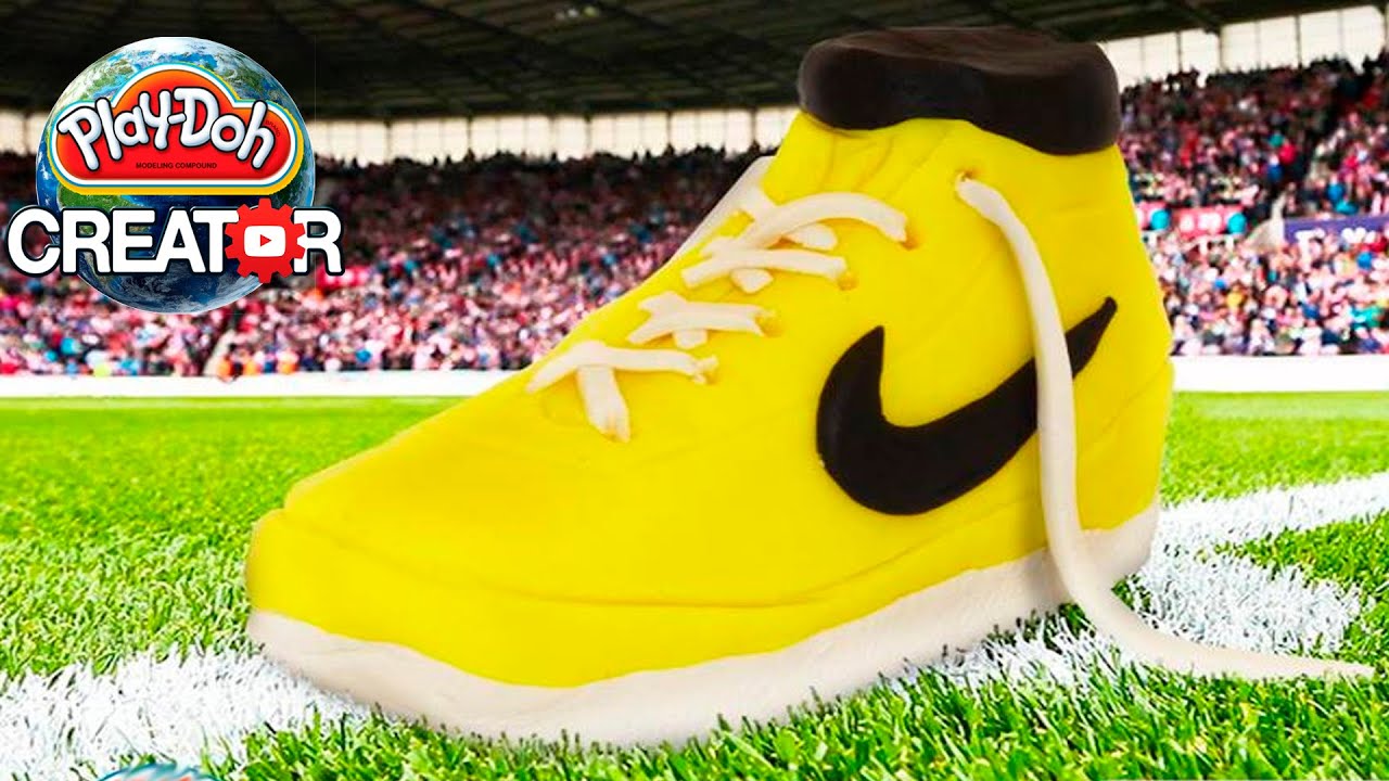 How to make Play-doh Nike Football Sneaker Shoe - Playdoh Soccer ...