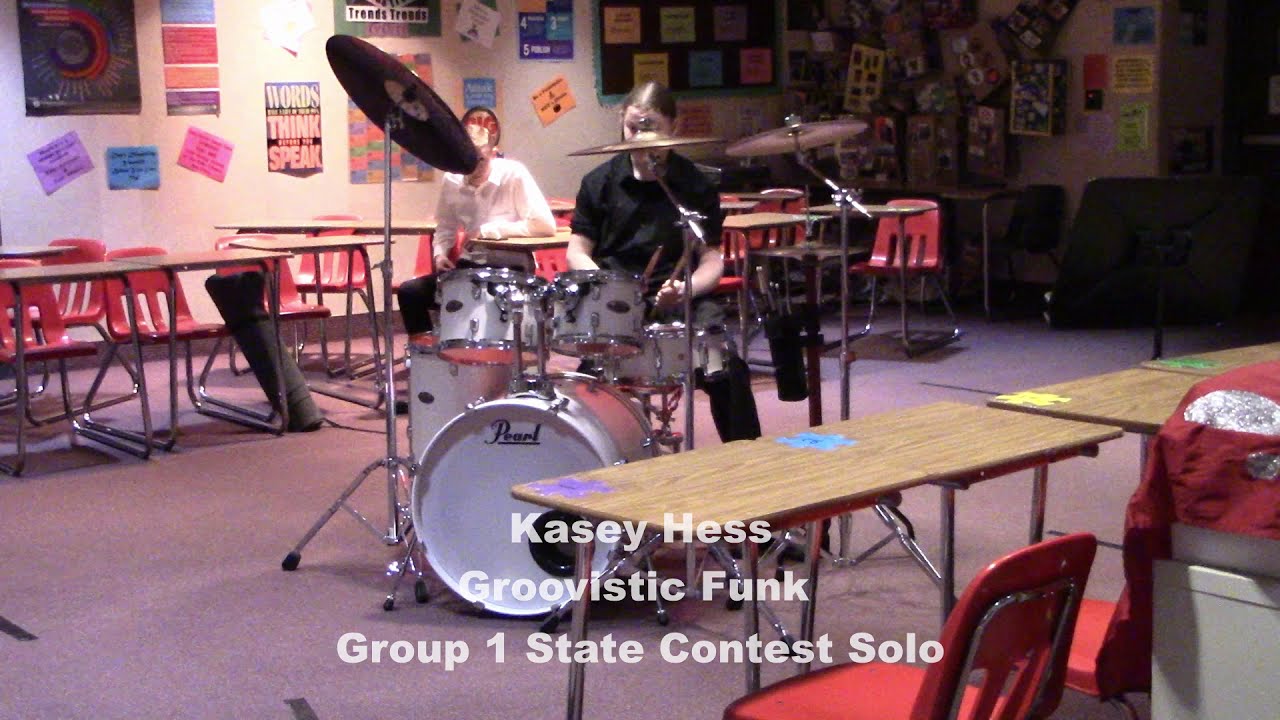 Kasey Hess - Groovistic Funk - 2020 ISSMA State Contest - YouTube