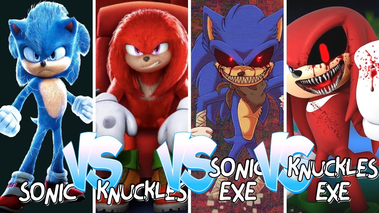 Sonic vs Knuckles vs Sonic Exe vs Knuckles Exe | Tiles Hop: EDM Rush ...