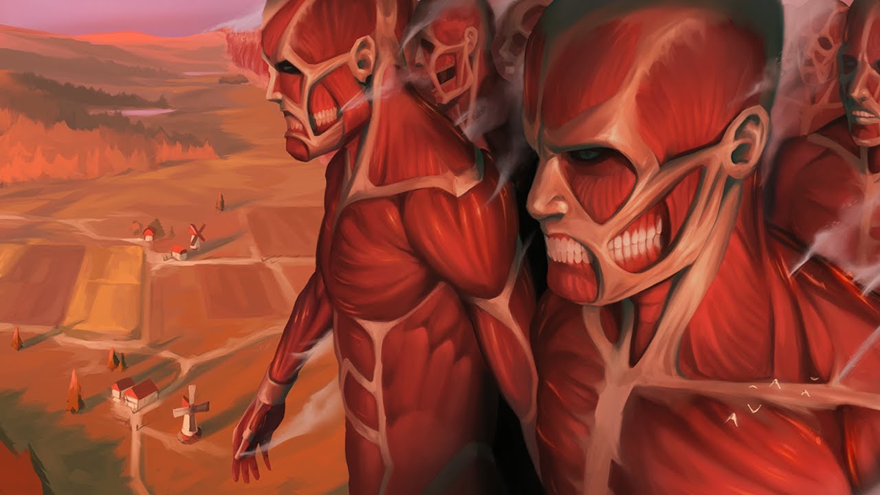 The Rumbling - painting process | Attack on Titan | Shingeki no Kyojin ...