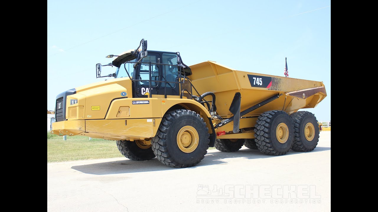 2020 Cat 745, Haul Truck, A03221, 360 - YouTube