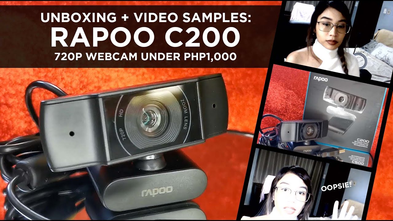 UNBOXING + VIDEO SAMPLES: Rapoo C200 webcam | Budget webcam under Php ...