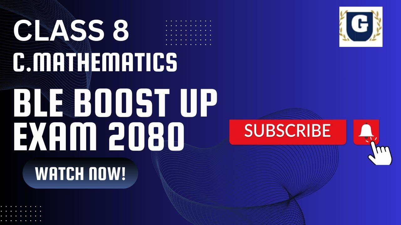 Class 8 -PRE BLE: Compulsory Math (Important for BLE Exam) - YouTube