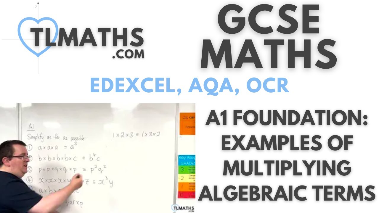 GCSE Maths: A1-11 [Examples of Multiplying Algebraic Terms] - YouTube