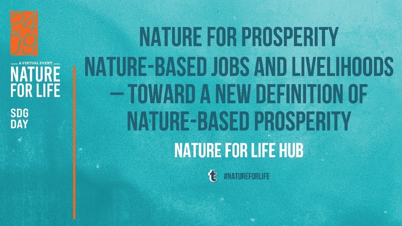 1.4 Nature for Prosperity: Nature-based jobs and livelihoods - YouTube