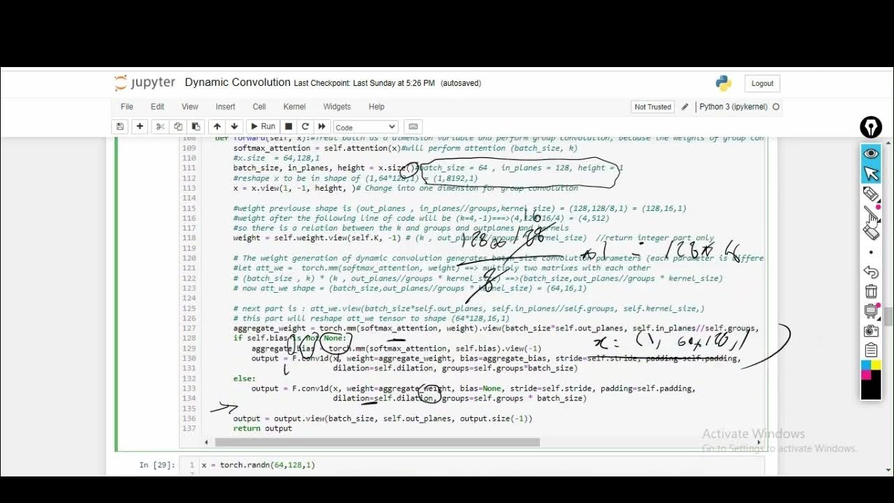 Dynamic Convolution implementation part2 - YouTube
