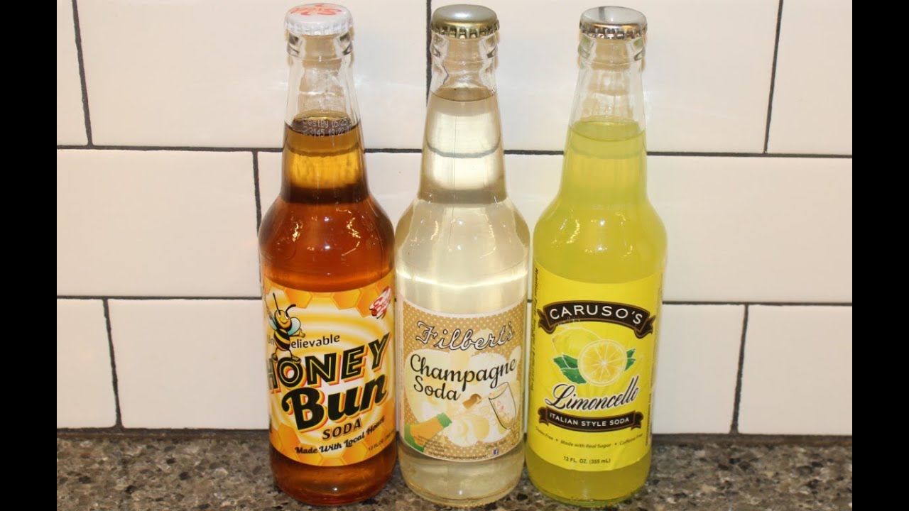 Excel Honey Bun Soda, Filbert’s Champagne Soda & Caruso’s Limoncello ...