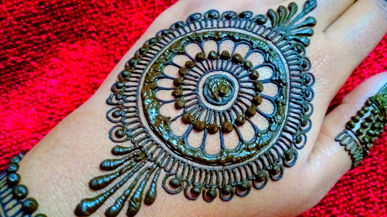 Latest Mandala Flower Mehndi Design for Back hand | Mandala back hand ...