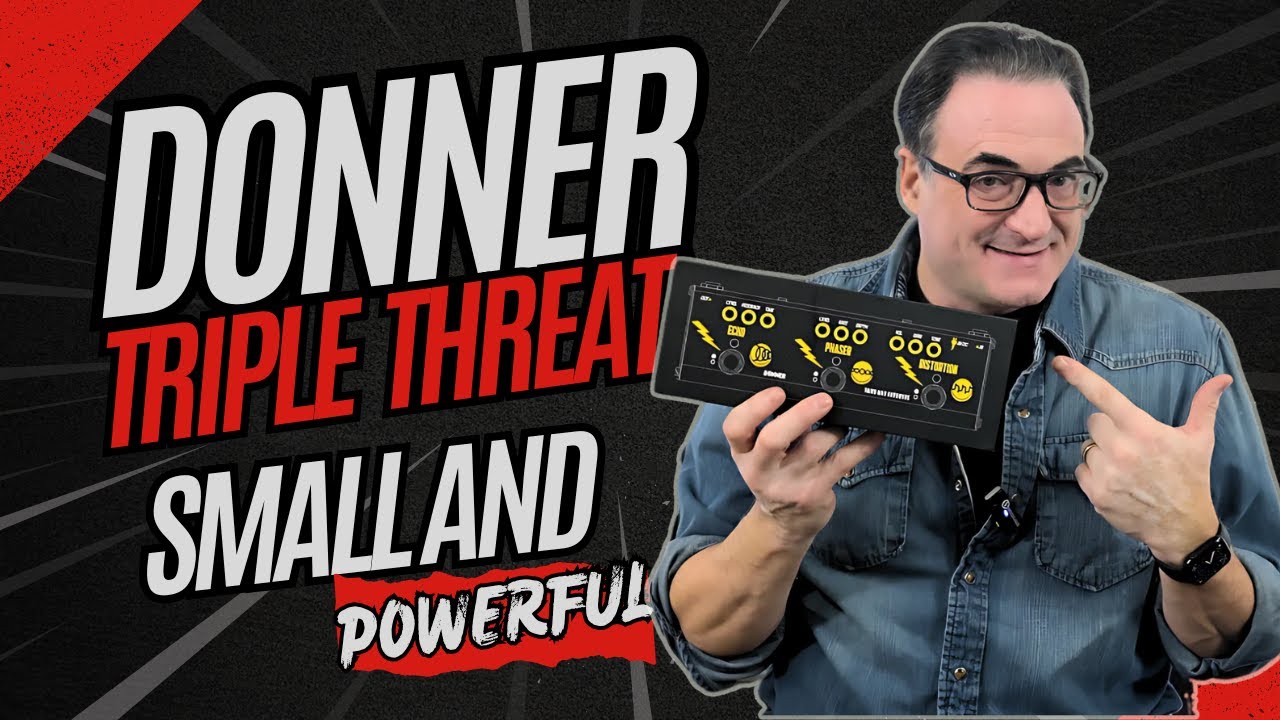 Donner X Third Man Hardware Triple Threat 3-in-1 Analog Multi-Effects ...