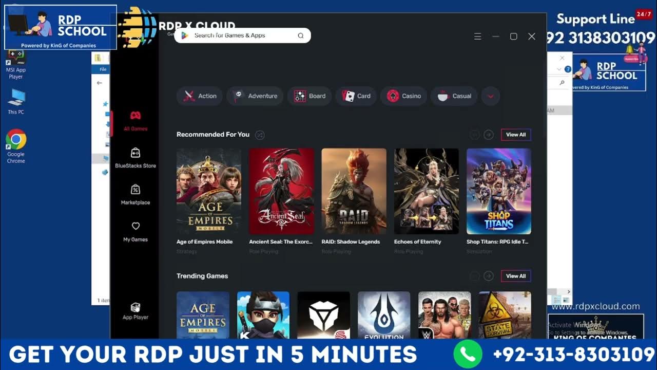 How to Install Android Emulator on RDP/VPS ( MSI Player ) - YouTube