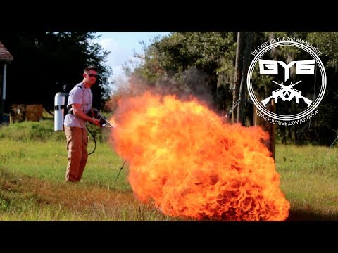 COMING SOON on GY6vids---Flame Throwers, Cannons, 50cals, Full Autos, and EXPLOSIONS