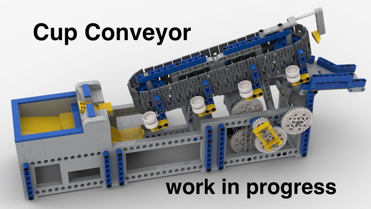 Lego GBC - modified Cup Conveyor - work in progress - YouTube