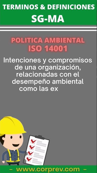 Terminos & Definiciones| MEDIO AMBIENTE ISO 14001 🌳 - YouTube