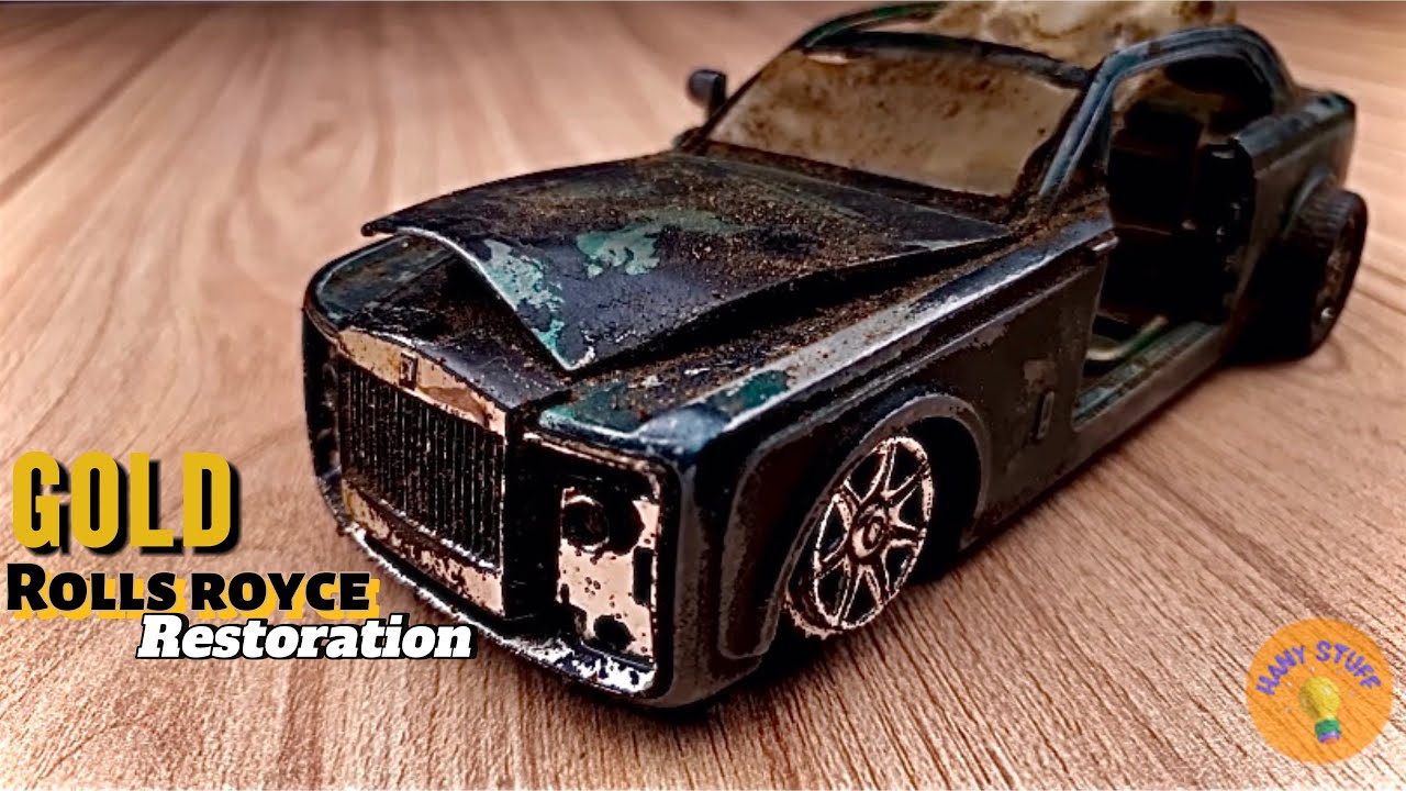24k Gold Restoration: Rolls Royce Sweptail Toy Model Upgrade - YouTube