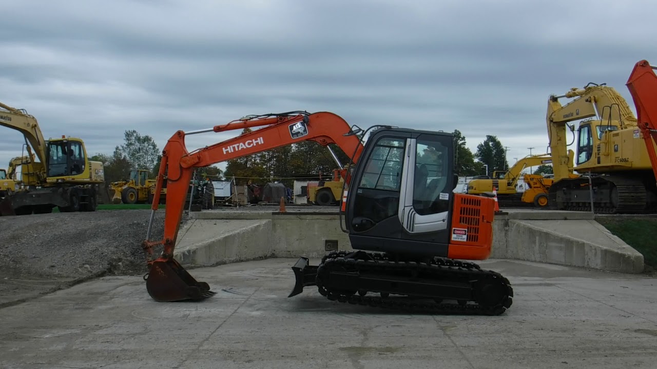 Hitachi ZX75US-3 STK#: J207326 at AIS Construction Equipment - YouTube