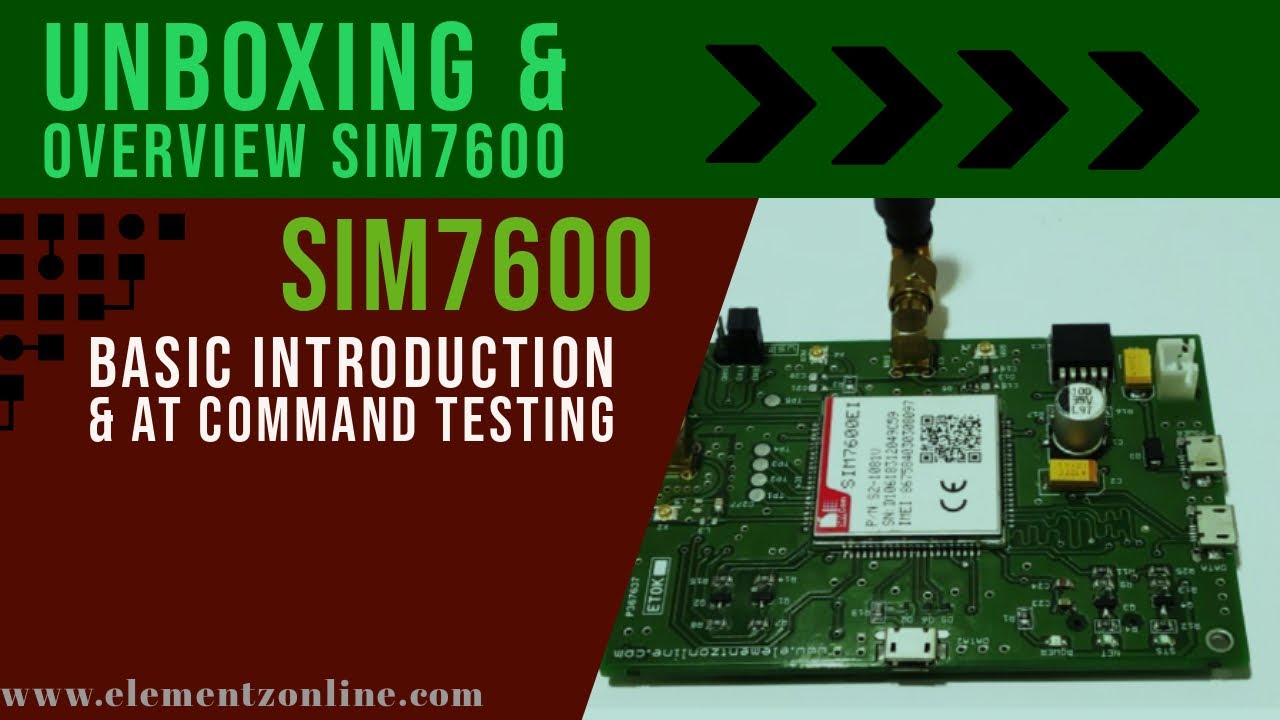 Unboxing Sim7600 4g Gsm Gps Modem By Elementzonline Youtube
