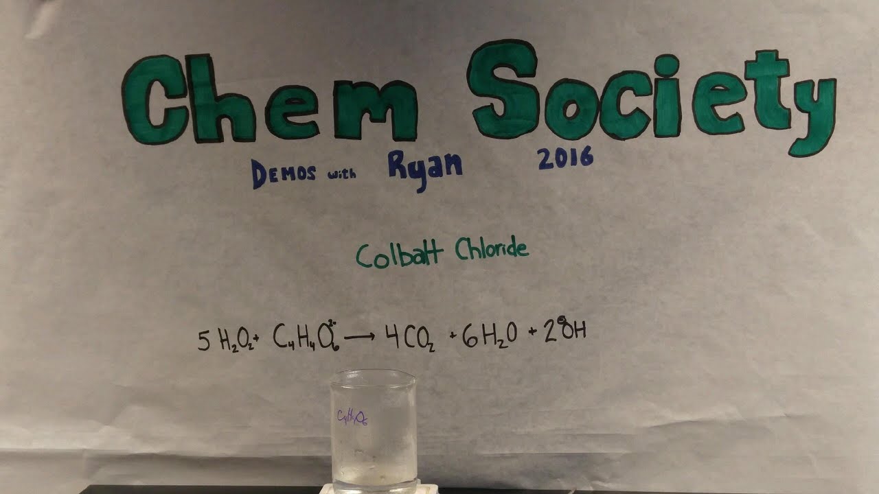 YCP Chemistry Demos - Hydrogen Peroxide (H2O2) Catalyst Demos - YouTube