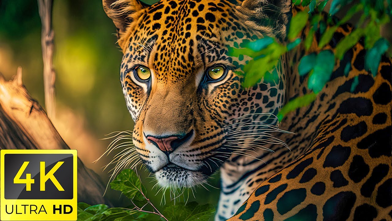 Animals World 4K | Scenic Wildlife Film With Calming Music | (60FPS ...