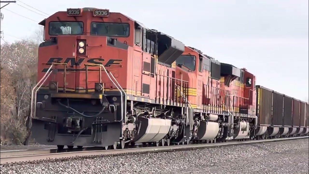 BNSF #6272 Leading & SB Loaded Energy Coal Train With H2 & Three DP Units 11/12/22 - YouTube