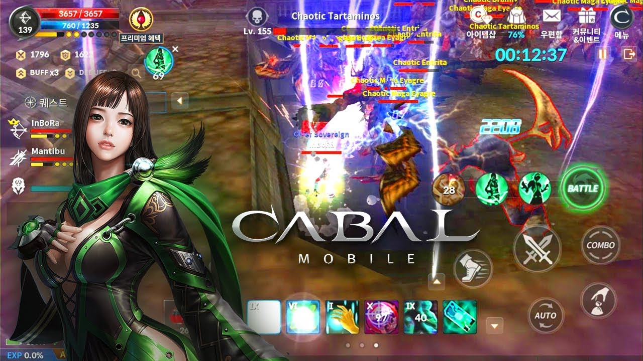 Cabal Mobile 카발 모바일 - Force Archer vs Warrior Chaos Arena Level 4 ...
