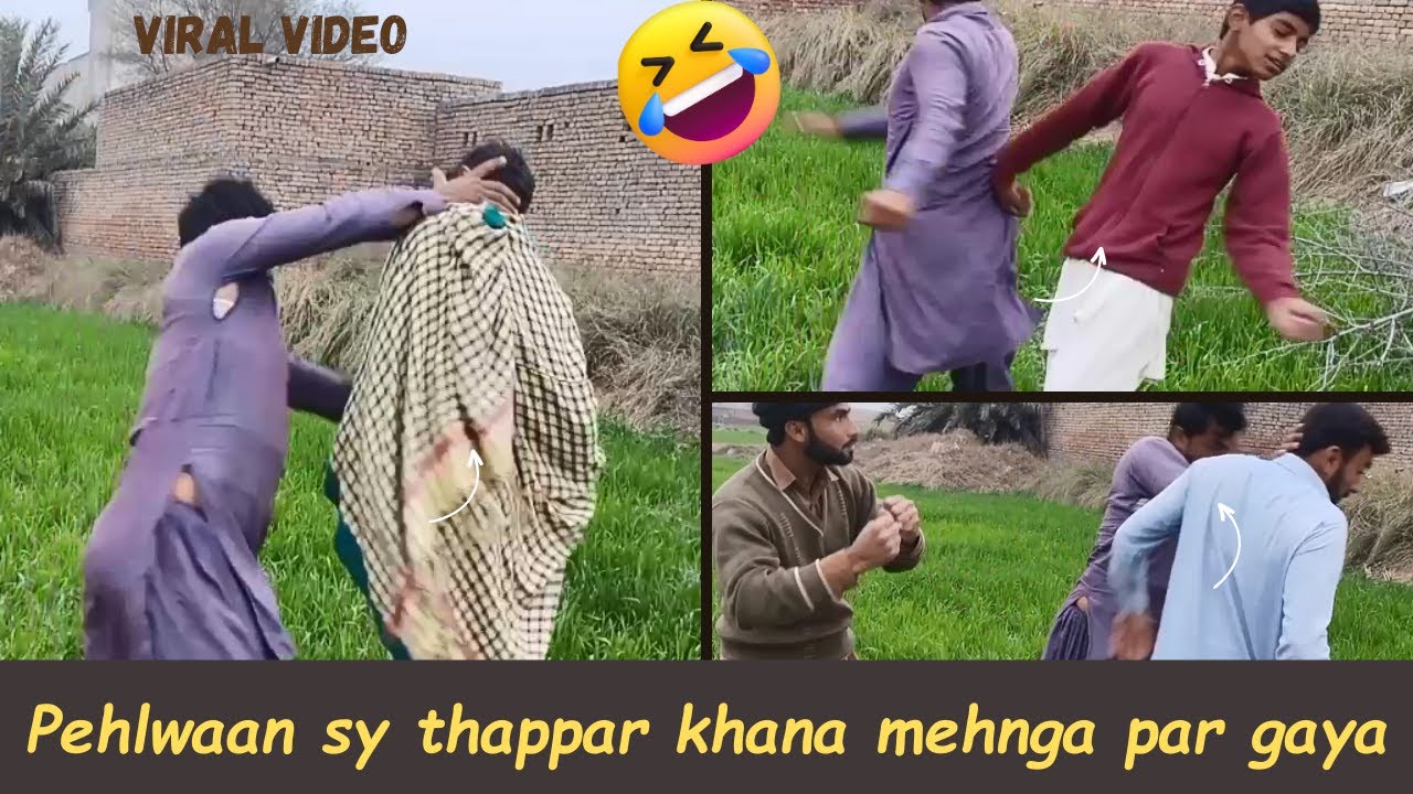 Pehlwan sy thappar khana mehnga par gaya 😂😂 | Gama Pehlwan | Funny ...