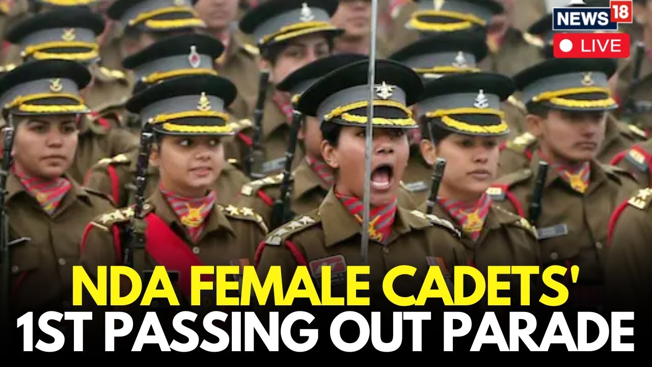 NDA Female Cadets Live | Historic First: Maiden Batch Of 17 Female ...