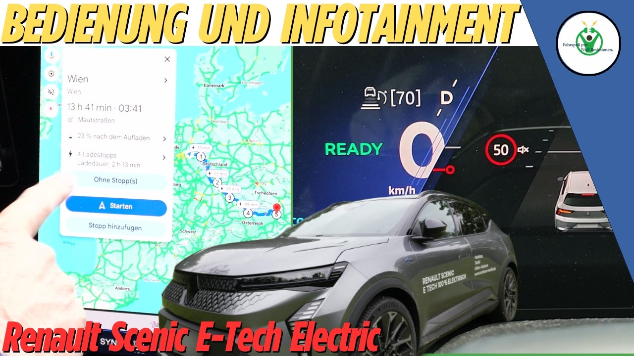 GUT und SCHÖN! Bedienung und Infotainment im Renault Scenic E-Tech Electric - YouTube