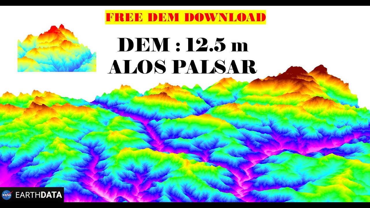 Download Free DEM 12.5 meters - YouTube