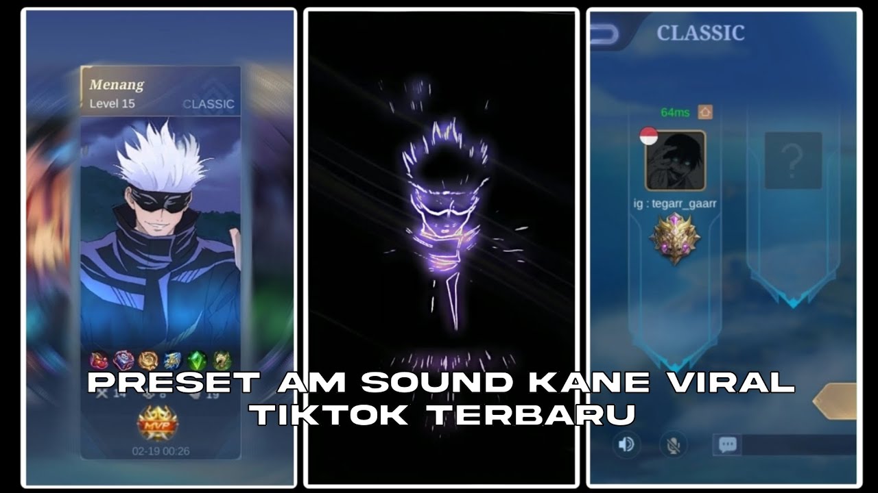 PRESET ML GOJO SATORU | SOUND KANE VIRAL TIKTOK | XML -5MB - YouTube