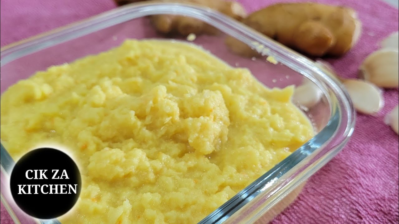 Ginger Garlic Paste | Pes bawang putih halia sedap dan tahan lama - YouTube
